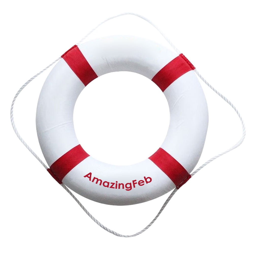 AmazingFeb Life buoys,Pool Life Ring 20.5 in,Life Preserver Ring Foam ...