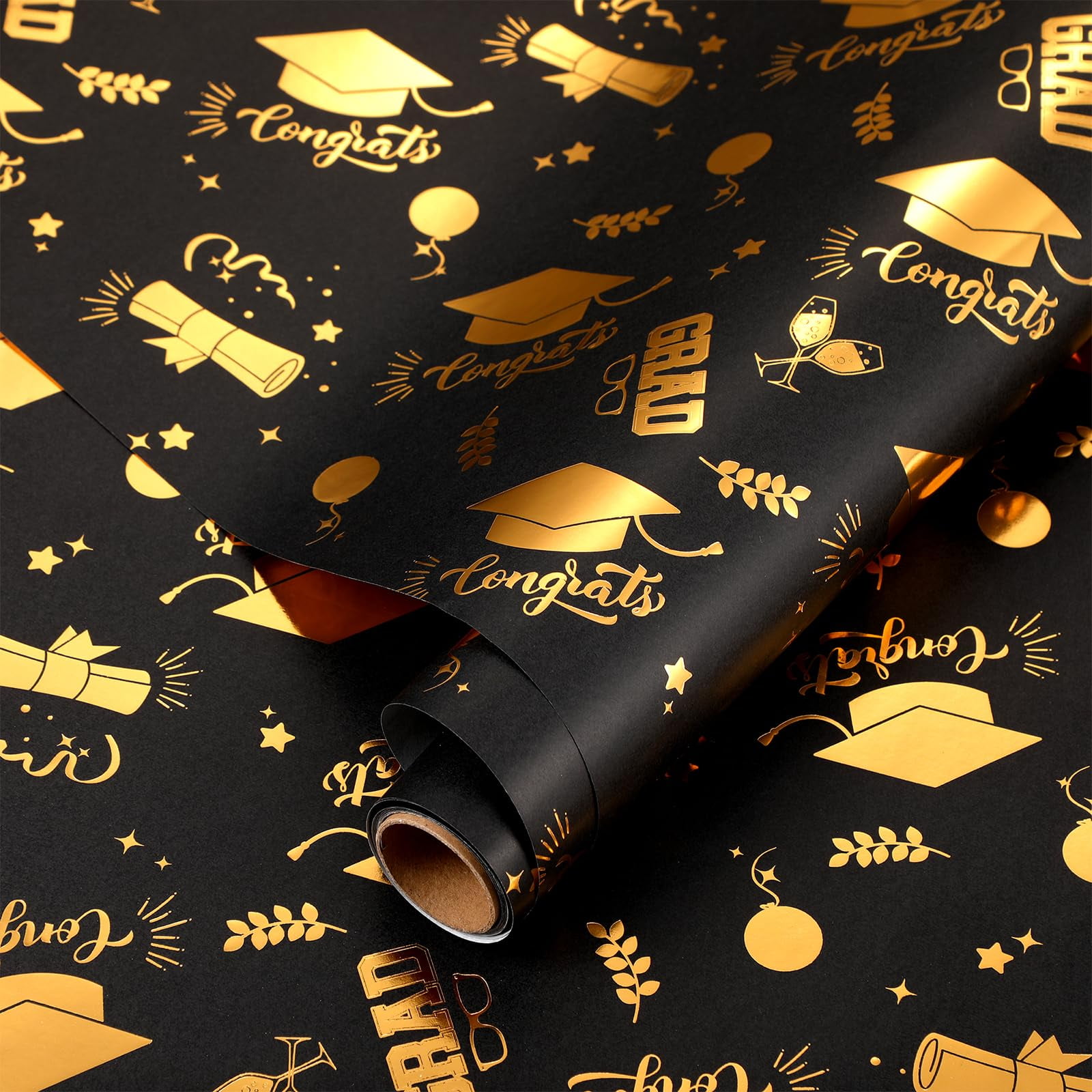 AmazingSpark 2025 Graduation Gift SSF20 Wrapping Paper Roll Inch 3D ...
