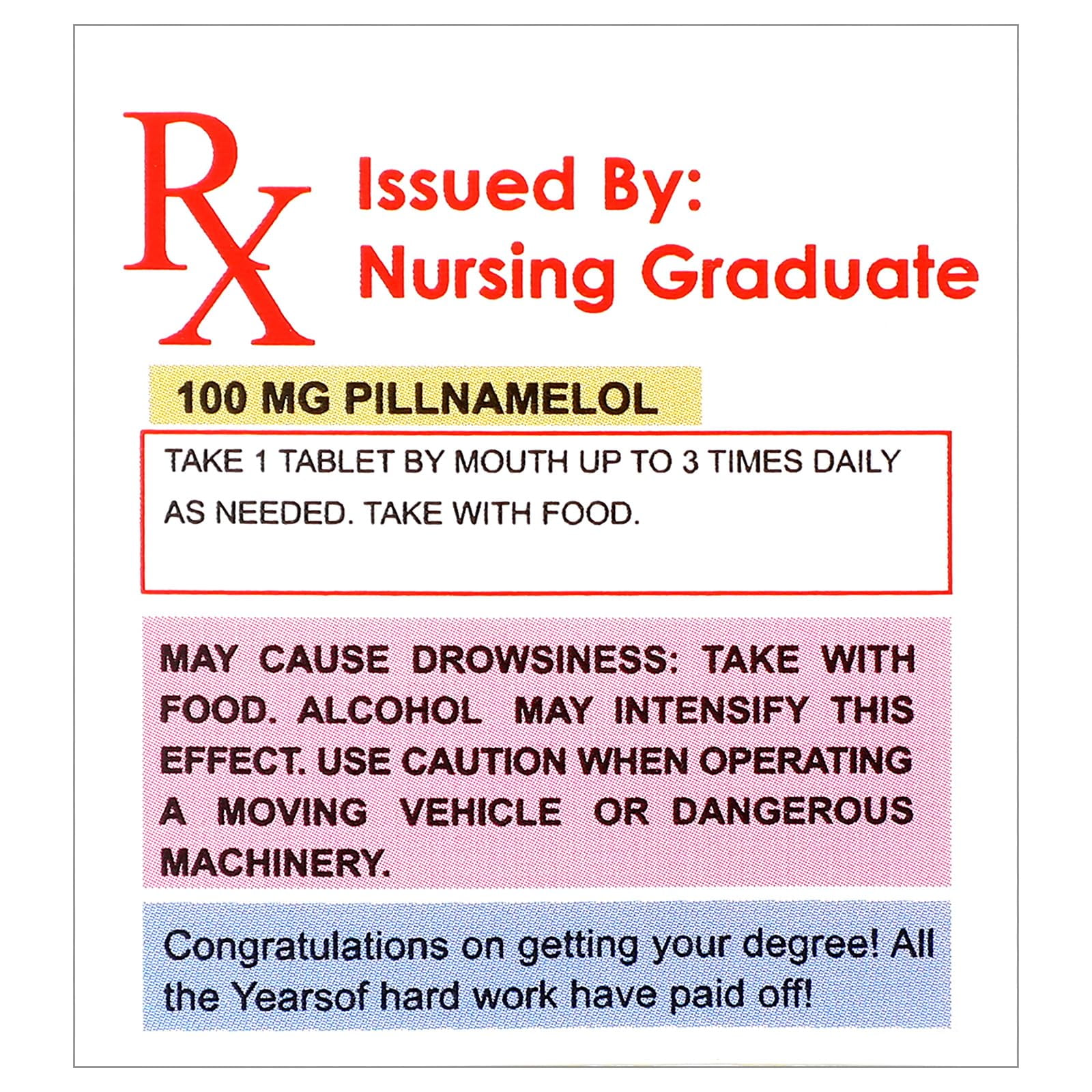 AmazingSpark 36 Pcs Nursing Graduation Party Supplies Medication Bottle ...