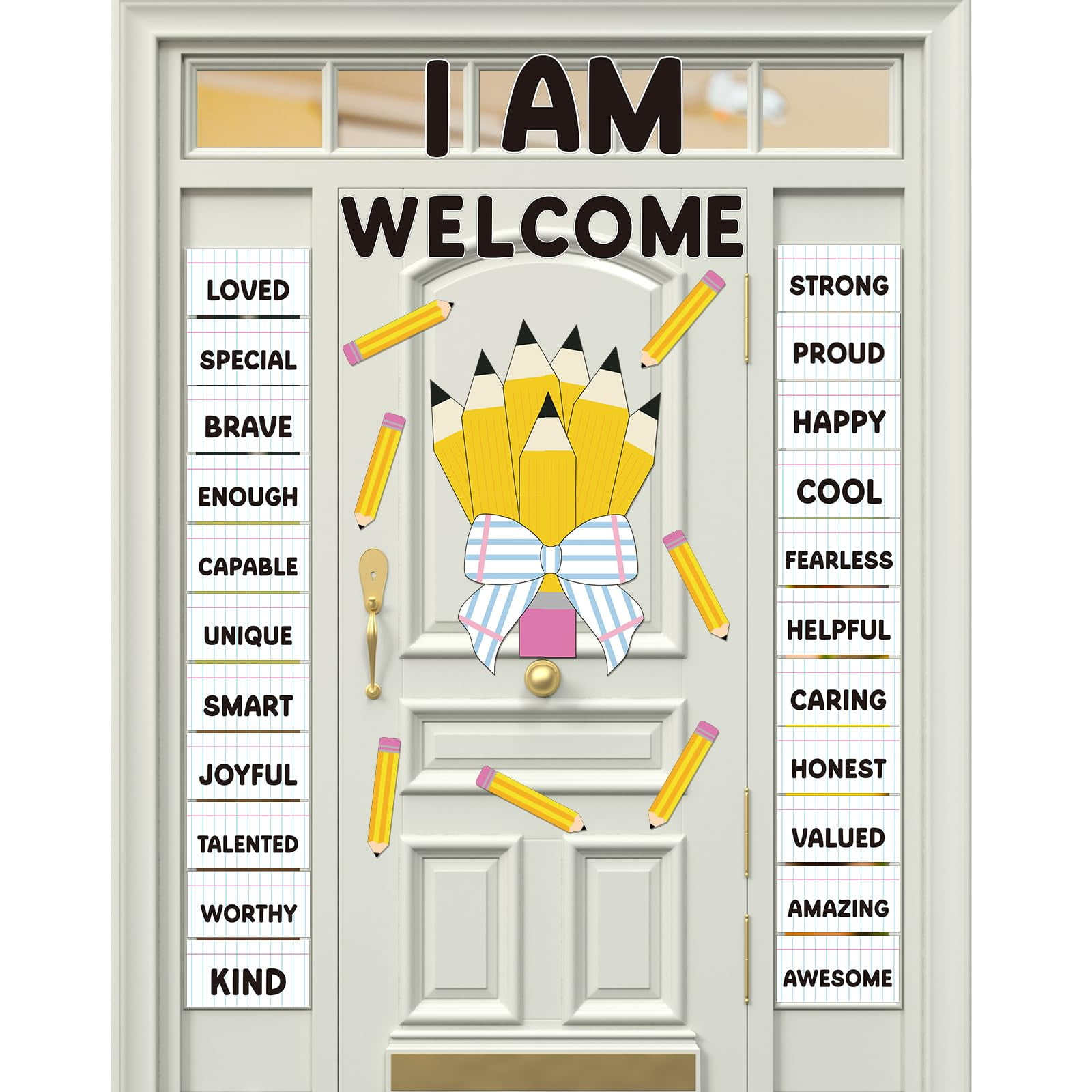 AmazingSpark Pencil Classroom FEV6 Door Decor Back to School Cutouts ...
