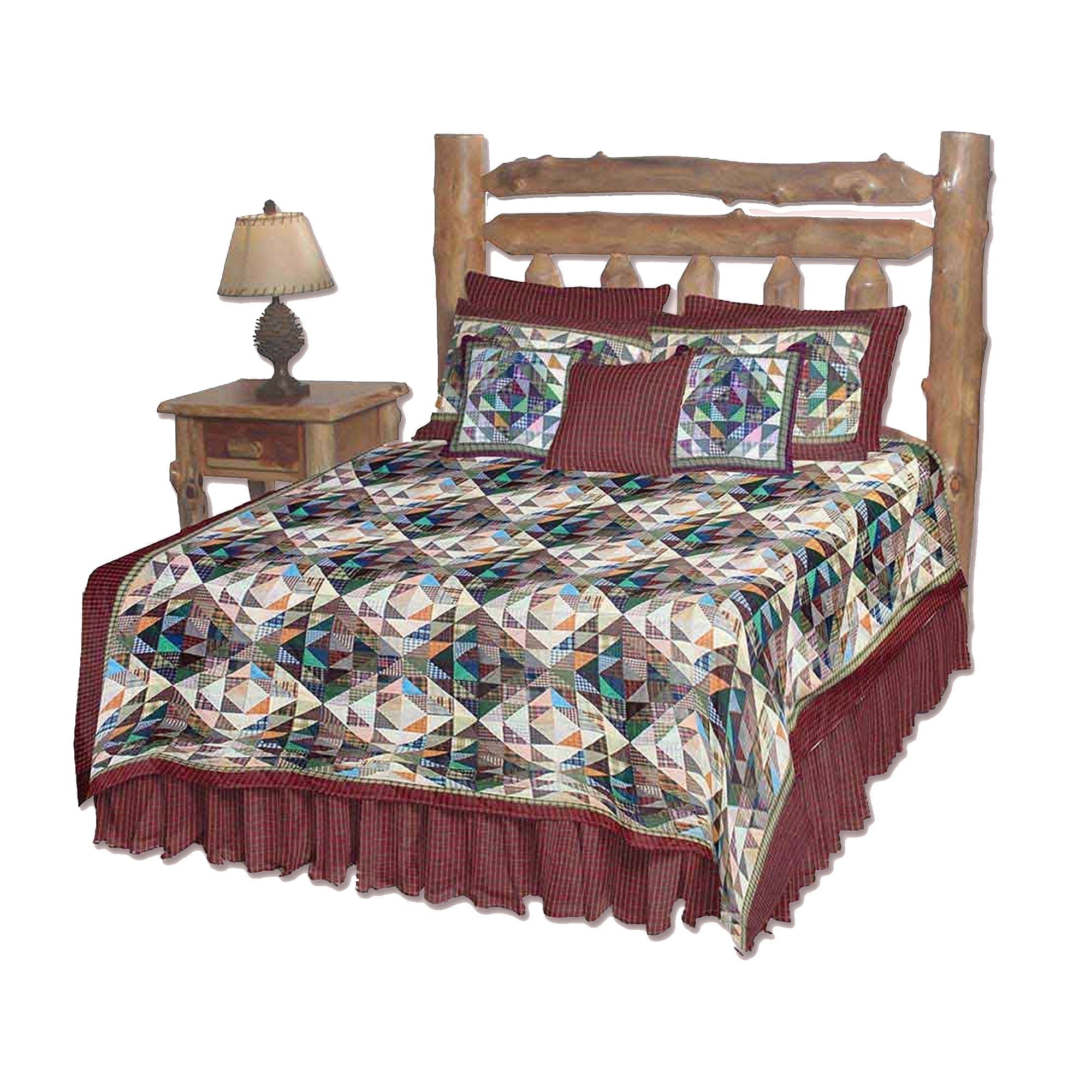 Patch Magic Amazingly Red Lightweight Reversible Cotton King Quilt ...