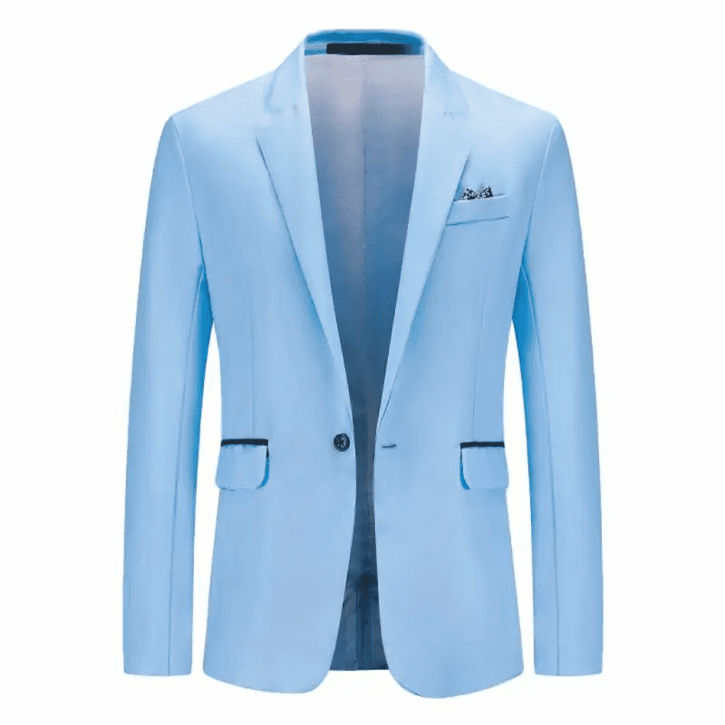 Amazon European Trade New Fashionable Color Block Suit Men's Trendy ...