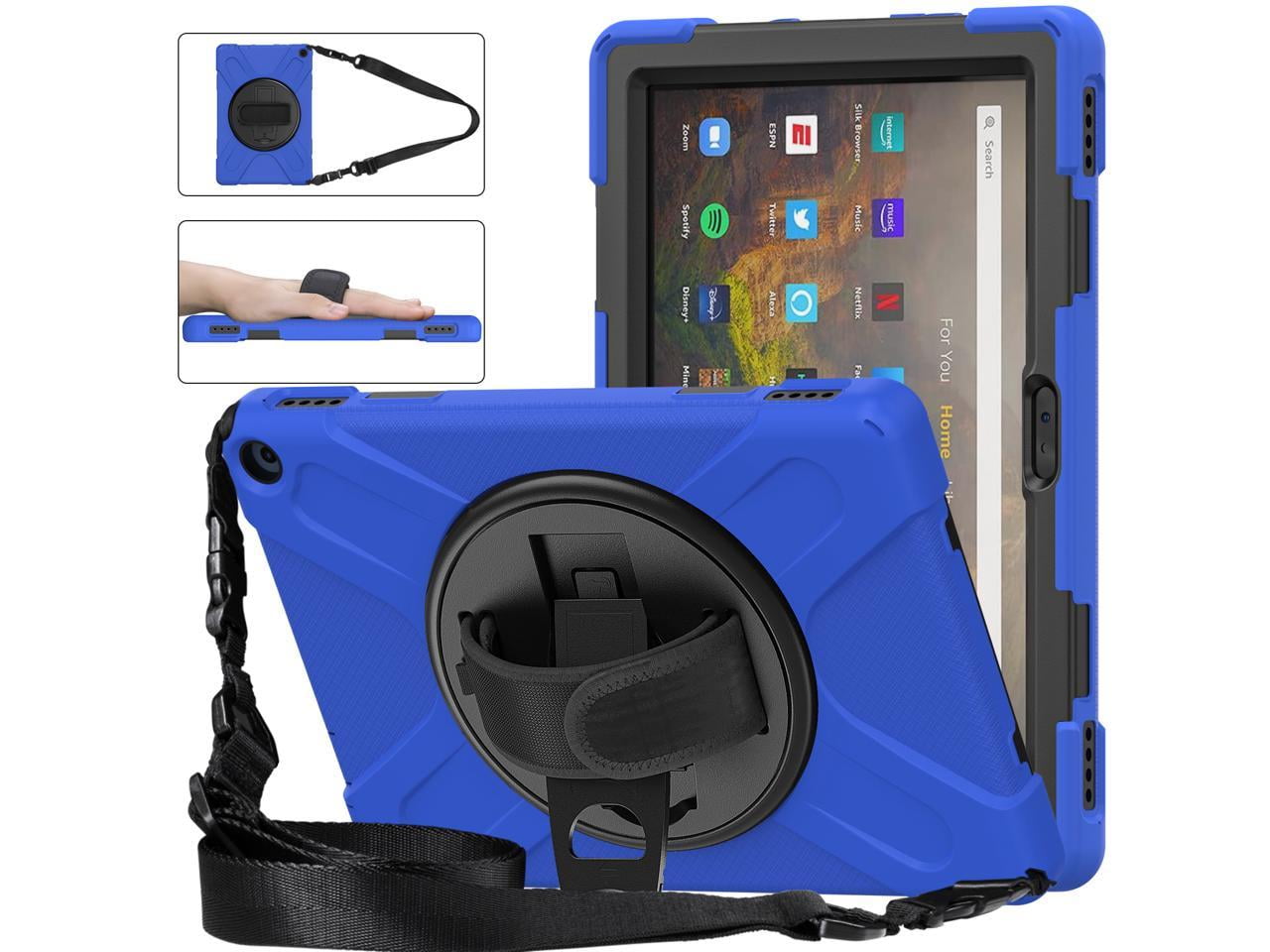 Kindle Fire HD 10 / HD 10 Plus 2021 Case, Shockproof Stand Cover with ...