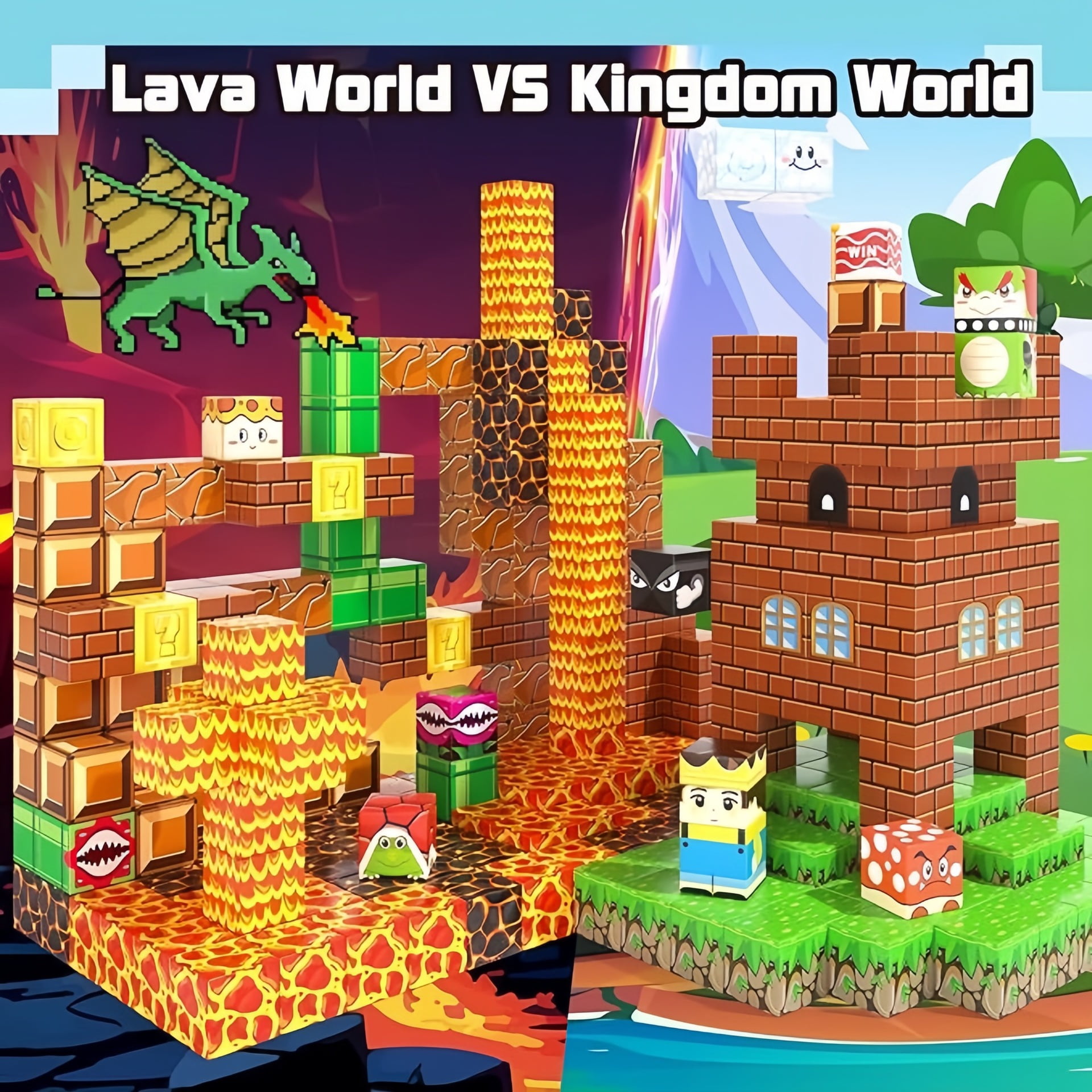 Amazon Magnetic Building Magnetic Block Building Blocks Puzzle DIY ...