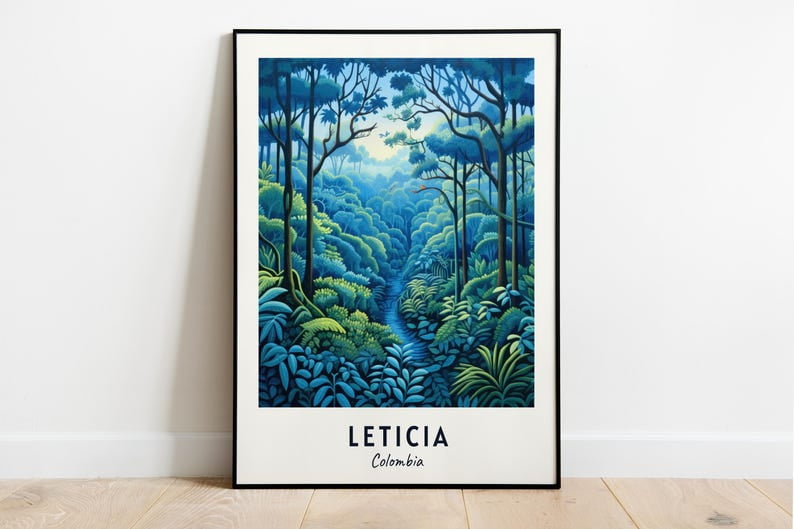 Amazon Rainforest Travel Print - Colombia City Print, Amazon Rainforest ...