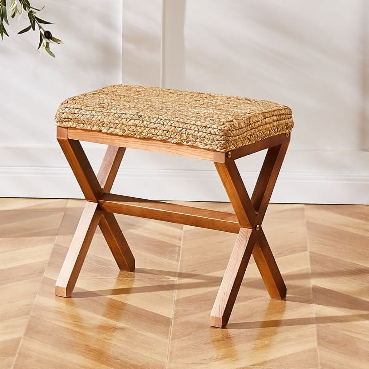 Amazon Shipping Ottoman Footstool Natural Seagrass Footrest Pouf ...