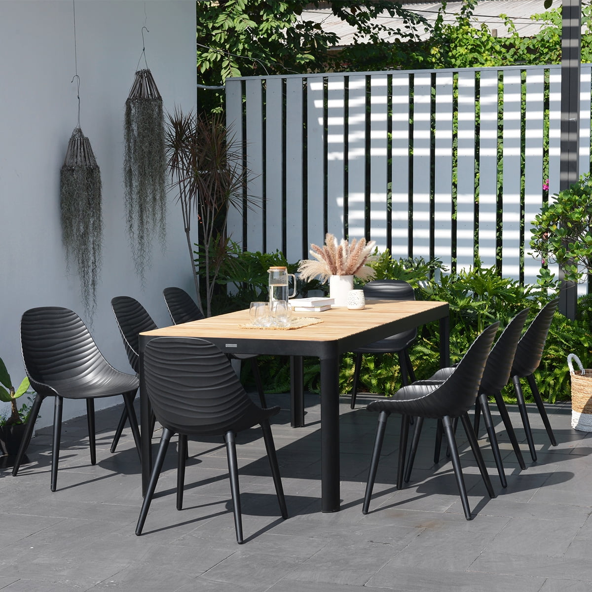 Urban Elements Brighton Beach 9-Piece Maintenance-Free Aluminum ...