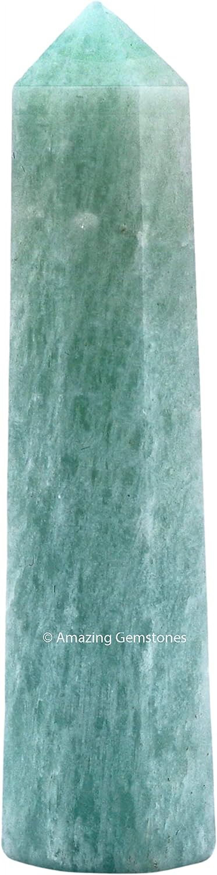 Amazonite Crystal Tower Obelisk Point (3" to 4" INCH) - Walmart.com