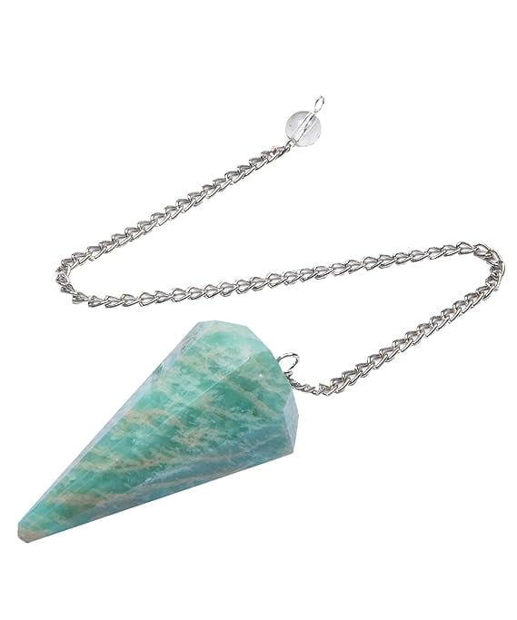 Amazonite-Healing Crystal Reiki Dowsing Pendulum for Reiki, Healing,Meditation,Chakra Balancing ...