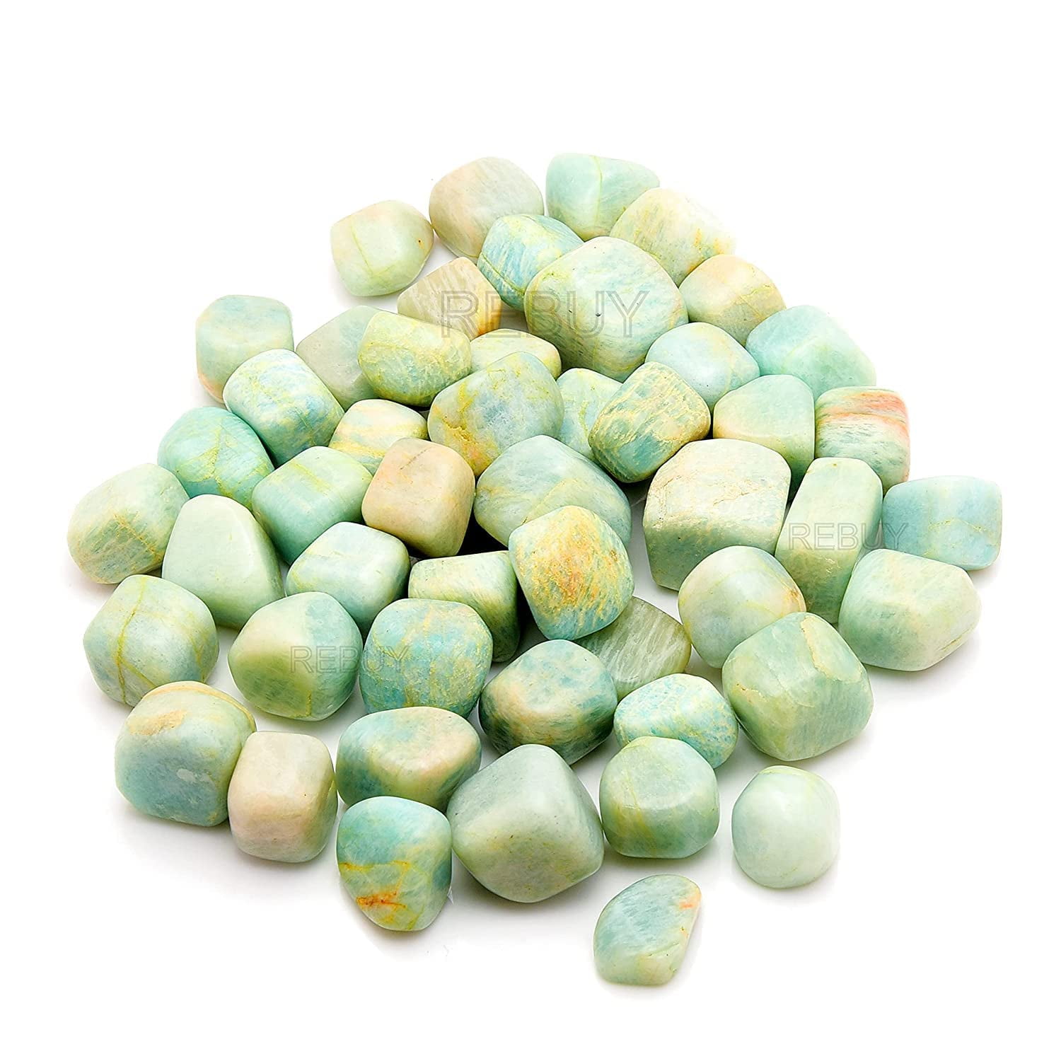 Amazonite Tumbles Natural Crystal Healing Stones Reiki Healing Stones Chakra Stone Tumbled Stone ...