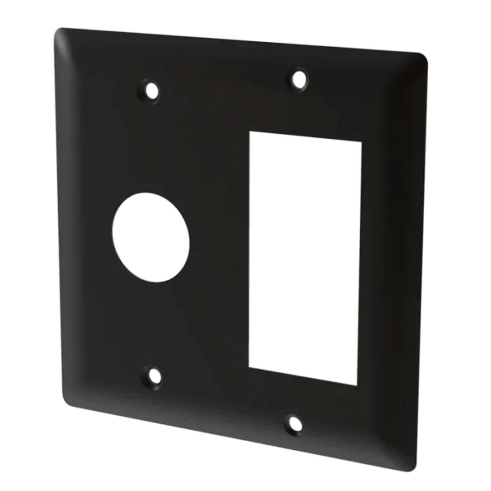 Amba AJ-DGP-MB Jeeves Double Gang Plate, Matte Black Finish - Walmart.com