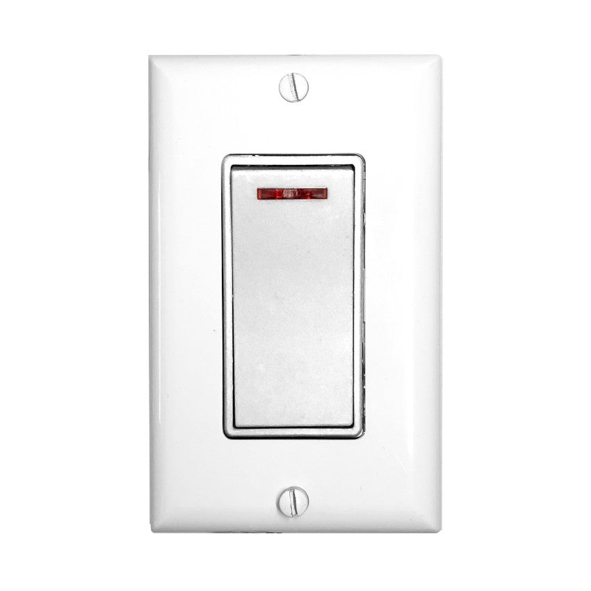 Amba ATW-S-W Pilot Light Switch - White Finish - Walmart.com