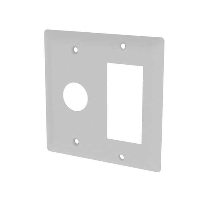 Amba Aj-Dgp Jeeves Double Gang Wall Plate - White - Walmart Business ...