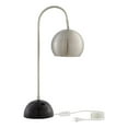 Posh Living Ambar Table Lamp 5ft Power Cord Marble Stone Base Stainless ...