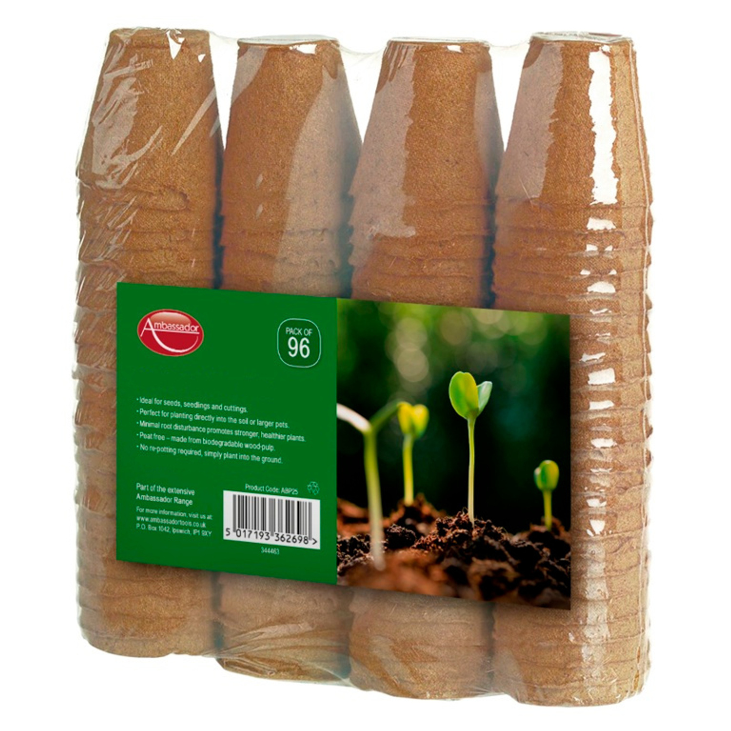 Ambassador Round Fiber Pots (Pack of 96) - Walmart.com