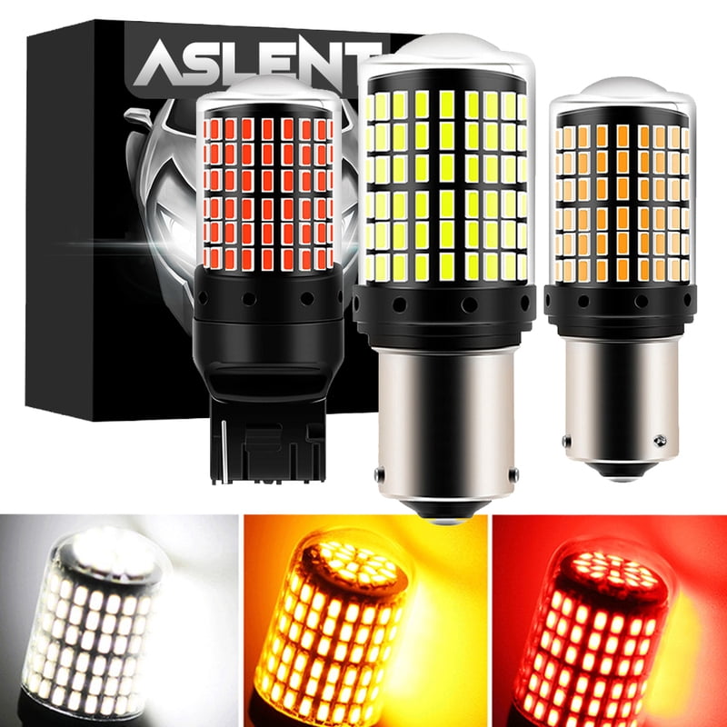 Amber 3014 144SMD LED Turn Signal Light Bulb, Super Bright Car LED ...