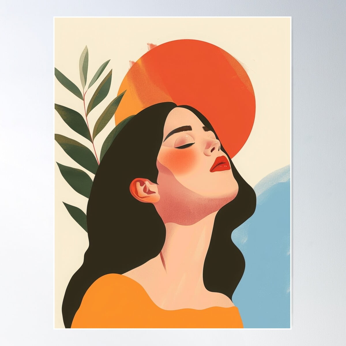 Amber Allure Poster Wall Art, Modern Wall Decor For Living Room Bedroom ...