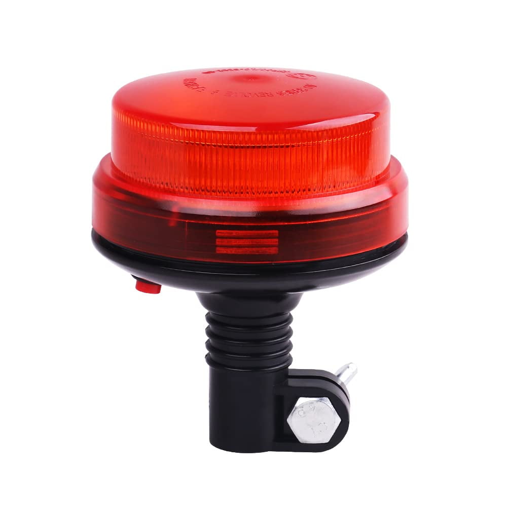 Amber Beacon Light Flashing STF9 Safety Warning Lights Pole Mount LED ...