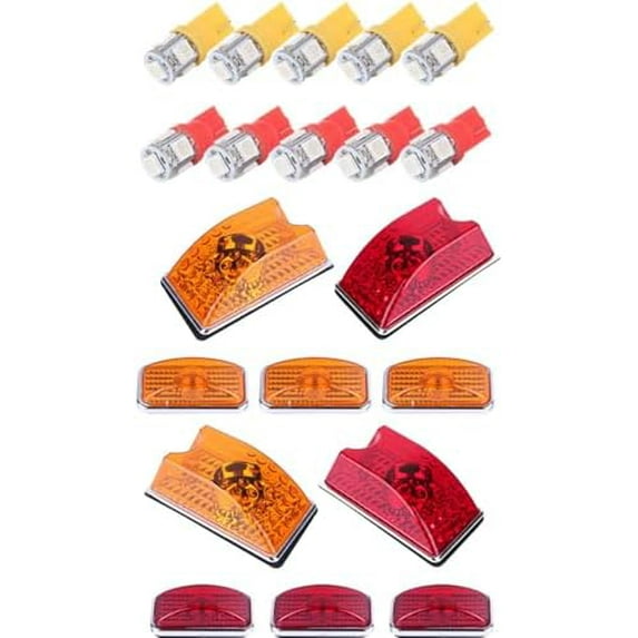 Amber/ Cab Marker Roof Running Top Lights Compatible with Hummer H2 SUV ...