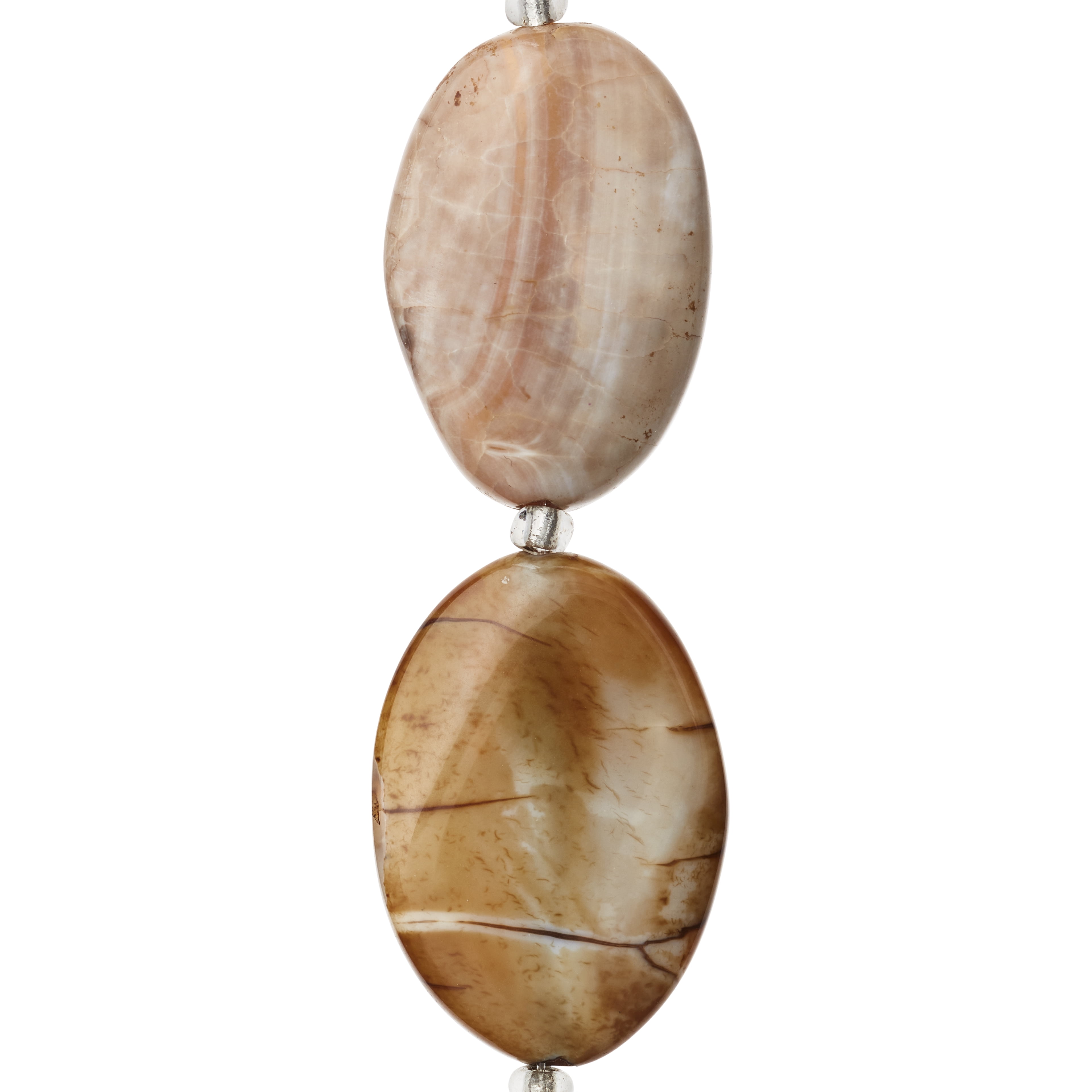 Amber Crackled Agate Oval Beads - 30mm by Bead Landing - Walmart.com