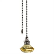 2Pcs Vintage-Style Fan Pull Ceiling Fan Chain Pulls Crystal Prism Ball ...