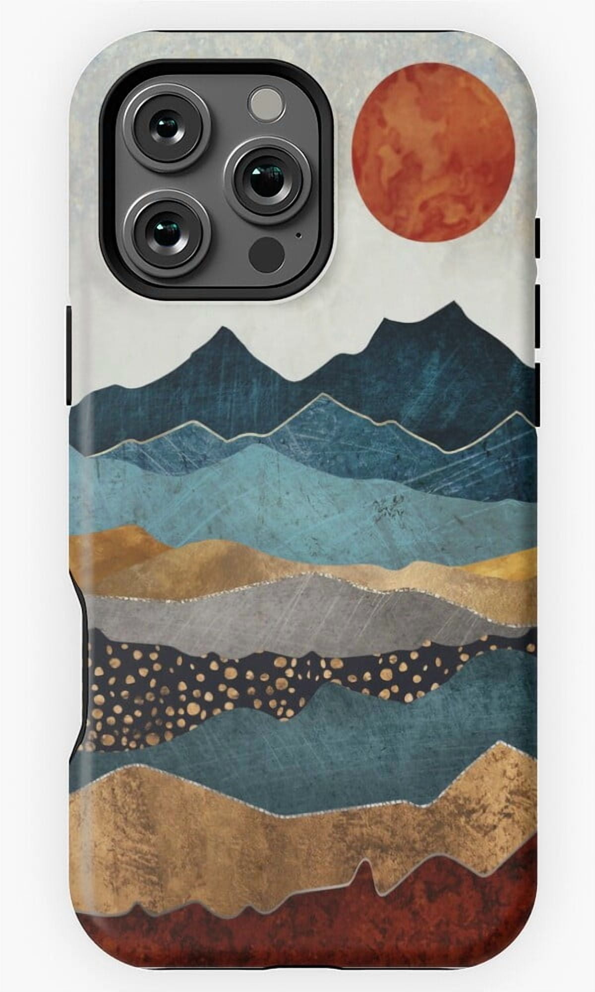 Amber Dusk Colorful Nature Artwork Phone Case for iPhone 16 15 14 13 12 ...