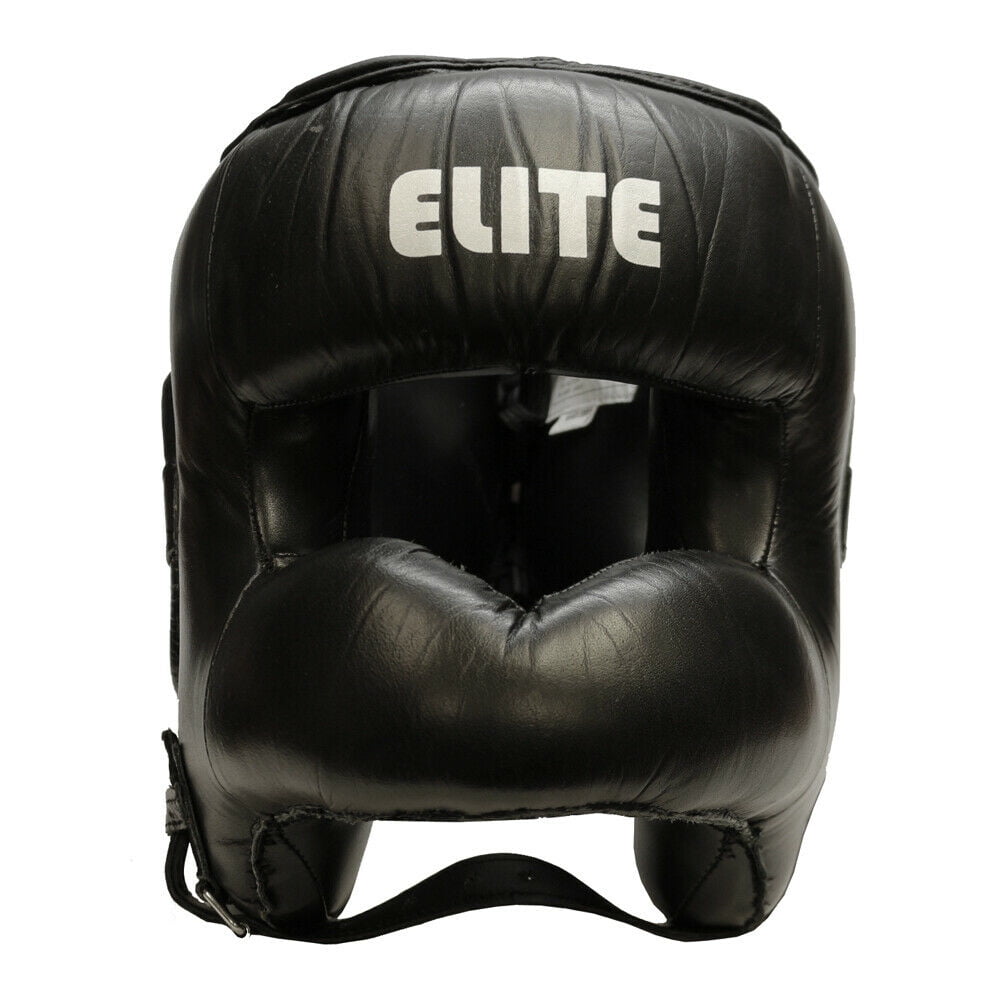 Amber Elite No Contact Training Headgear Boxing Face Helmet Guard Black ...
