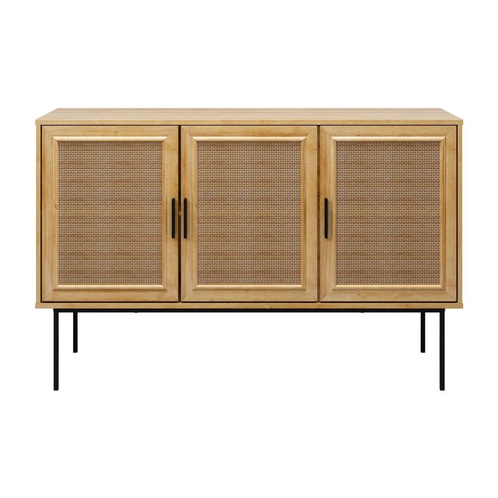 Amber & Emily Declan Lattice 3-Door Wood Sideboard Buffet Accent Cabinet - Walmart.com