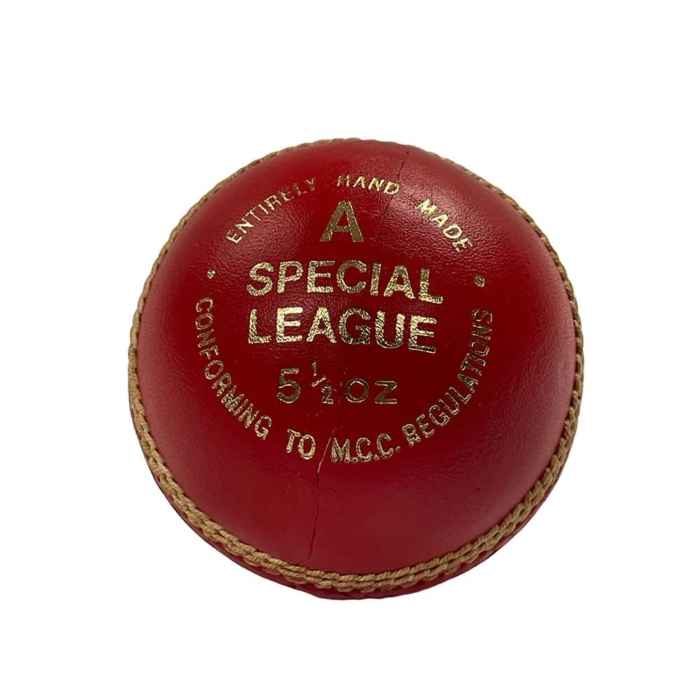 Amber Fight Gear Handmade Professional-Grade Leather Cricket Ball ...