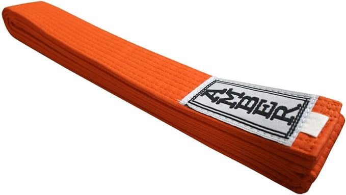 Amber Fight Gear Unleash Your Inner Warrior with The Solid Orange Belt ...