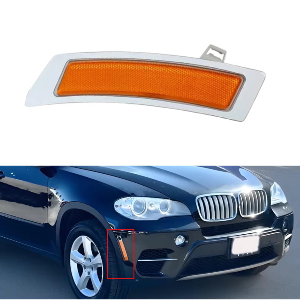 Amber Front Bumper Side Marker Reflector Right For Bmw X5 E70 Xdrive35I ...