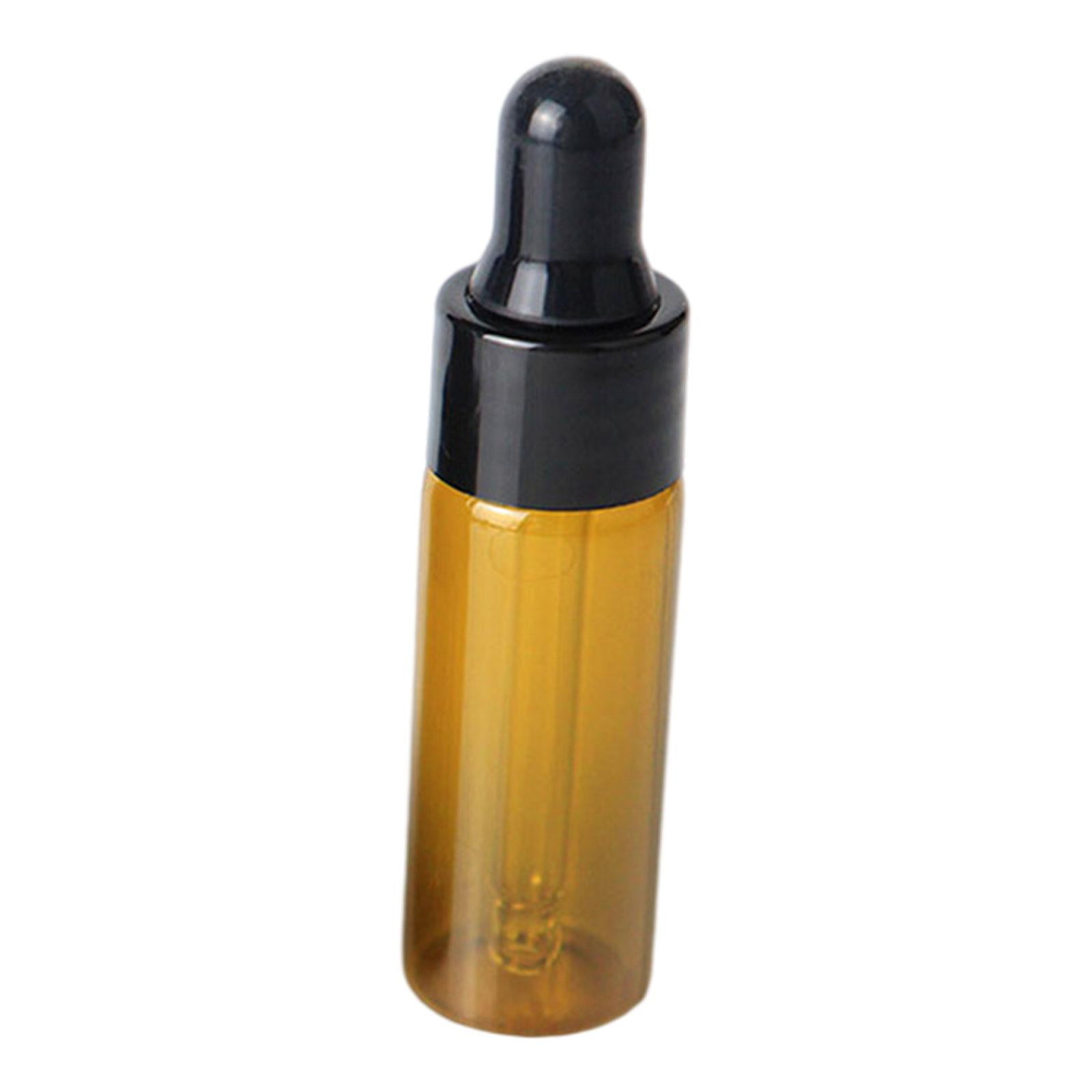 Amber GLASS DROPPER BOTTLES 1-5ml Drop Pipette Aromatherapy Eye Ear E ...
