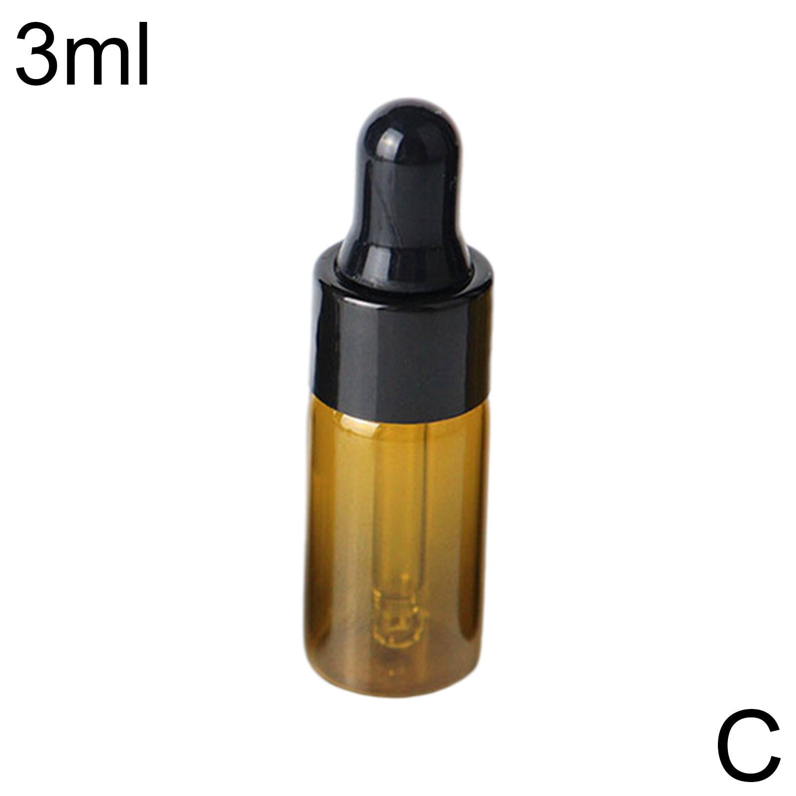 Amber GLASS DROPPER BOTTLES 1-5ml Drop Pipette Aromatherapy Eye FAST ...
