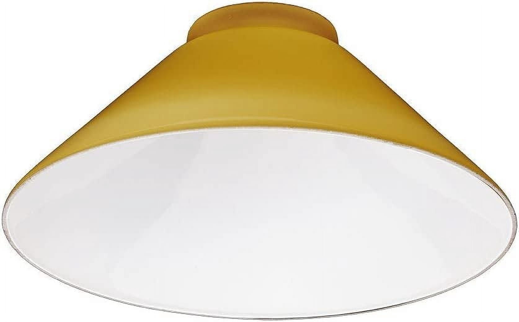 Amber Glass Cone Shade with 2.25 Inch Fitter - Walmart.com