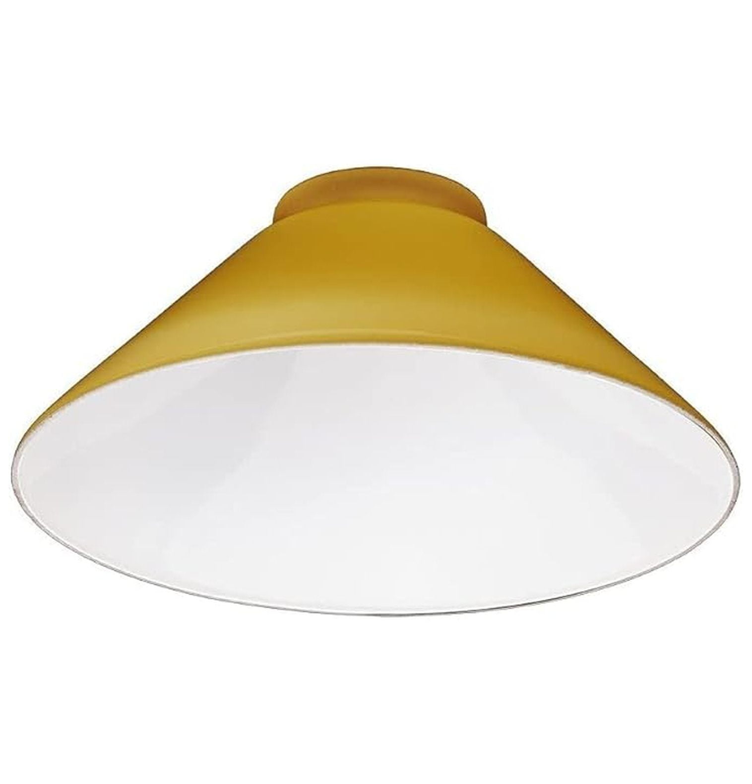 Amber Glass Cone Shade with 2.25 Inch Fitter - Walmart.com