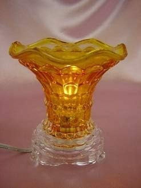 Amber Glass Electric Aroma Lamp Oil and Wax Warmer with Dimmer - EAL ...