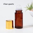 Amber Glass Essential Oil Roller Bottle, Glass & Crystal Ball, Light ...