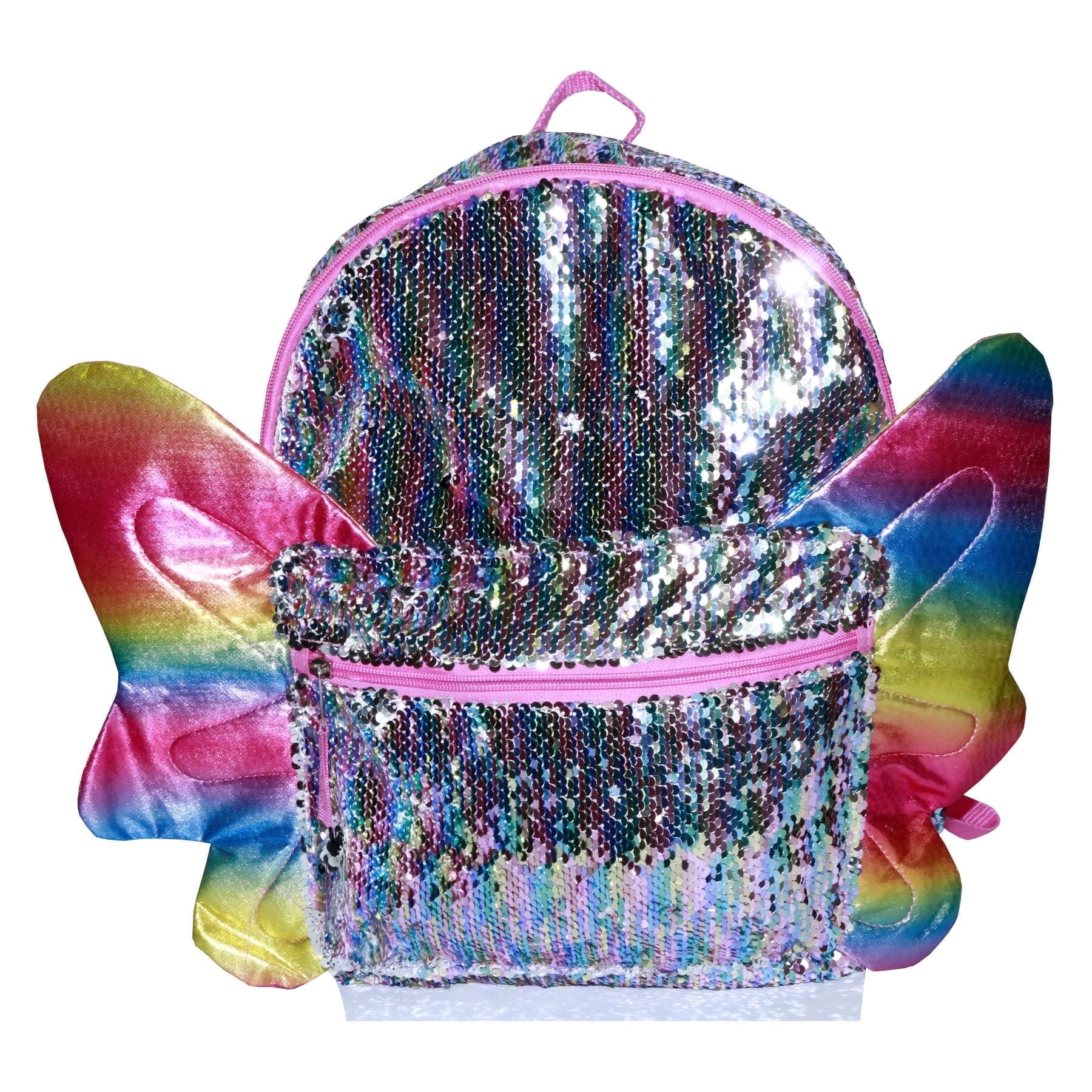 Amber Home Goods Sequin Butterfly Full Size Deluxe School Bag or Travel ...