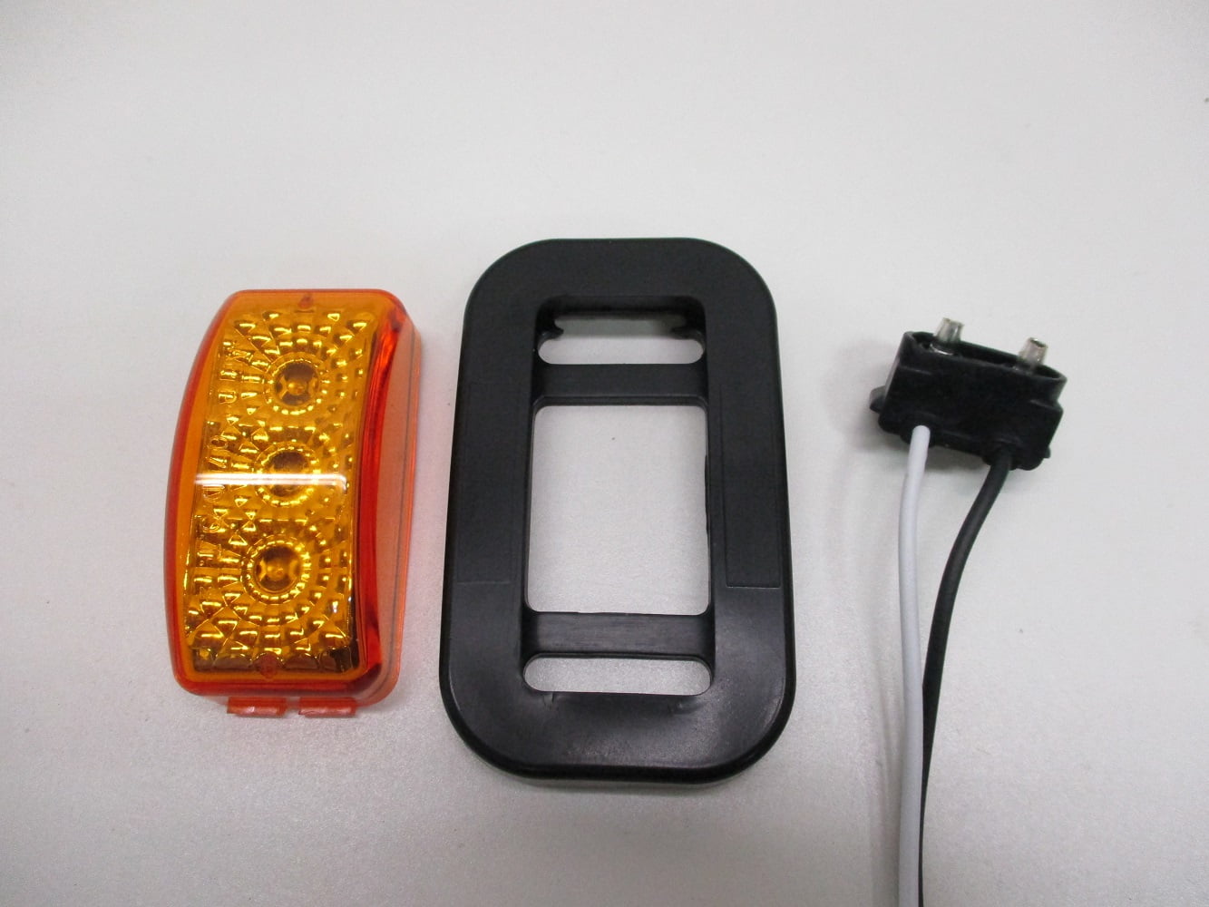 Amber LED 2.5" Truck Trailer RV Clearance Side Marker Light / Grommet ...
