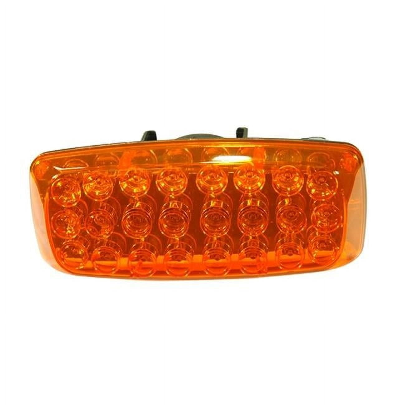 Amber LED Strobe Light with Back & Base Magnetic Mount, 24 LEDs - 4AA ...