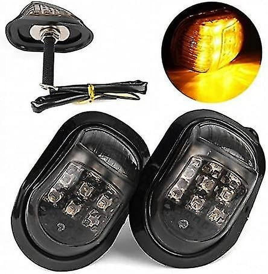 Amber LED Turn Signals, Motorcycle LED Front Turn Signals with Plug-and ...