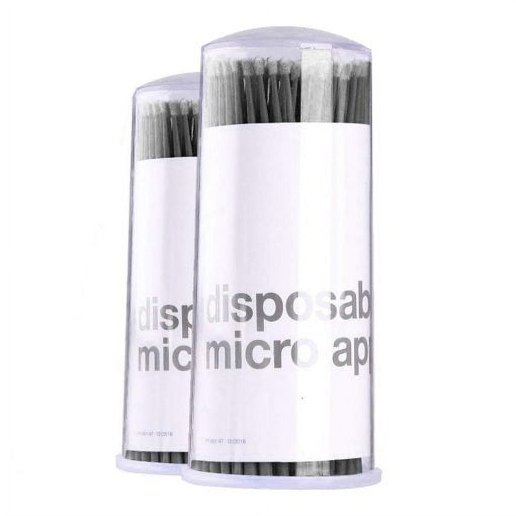 Amber Lash 200pcs Disposable Micro Brushes Q-Tip Applicators (100pcs x ...