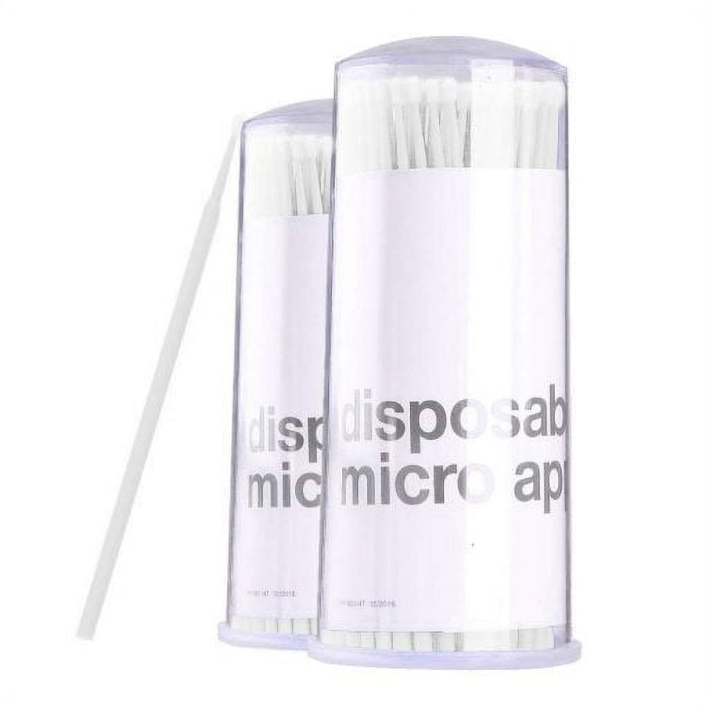 Amber Lash 200pcs Disposable Micro Brushes Q-Tip Applicators (100pcs x ...