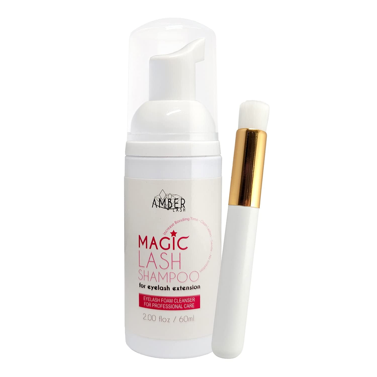 Amber Lash Magic Lash Shampoo, Foaming Cleanser for Eyelash Extensions, Makeup Remover - Walmart.com