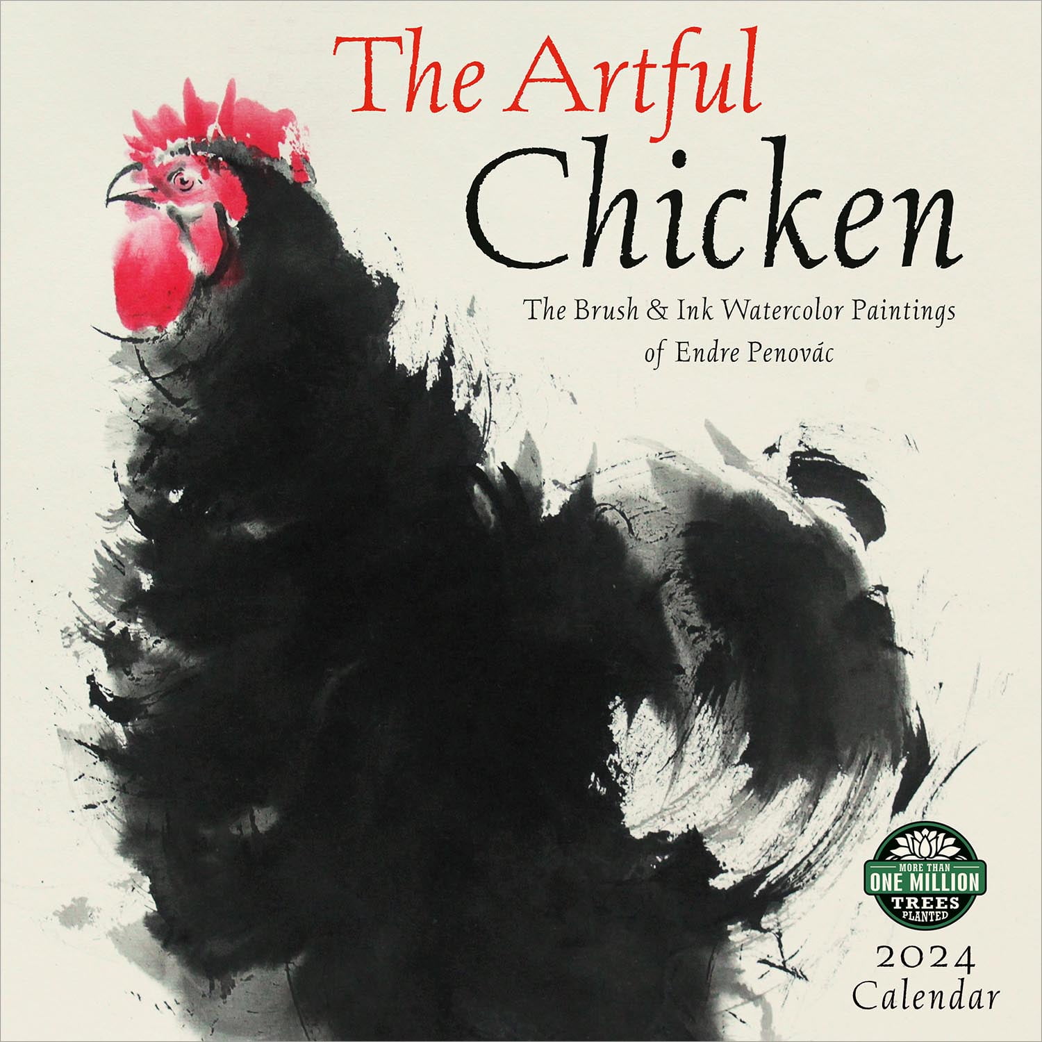 Amber Lotus Artful Chicken 2024 Wall Calendar, Multicolor, 12" x 24 ...