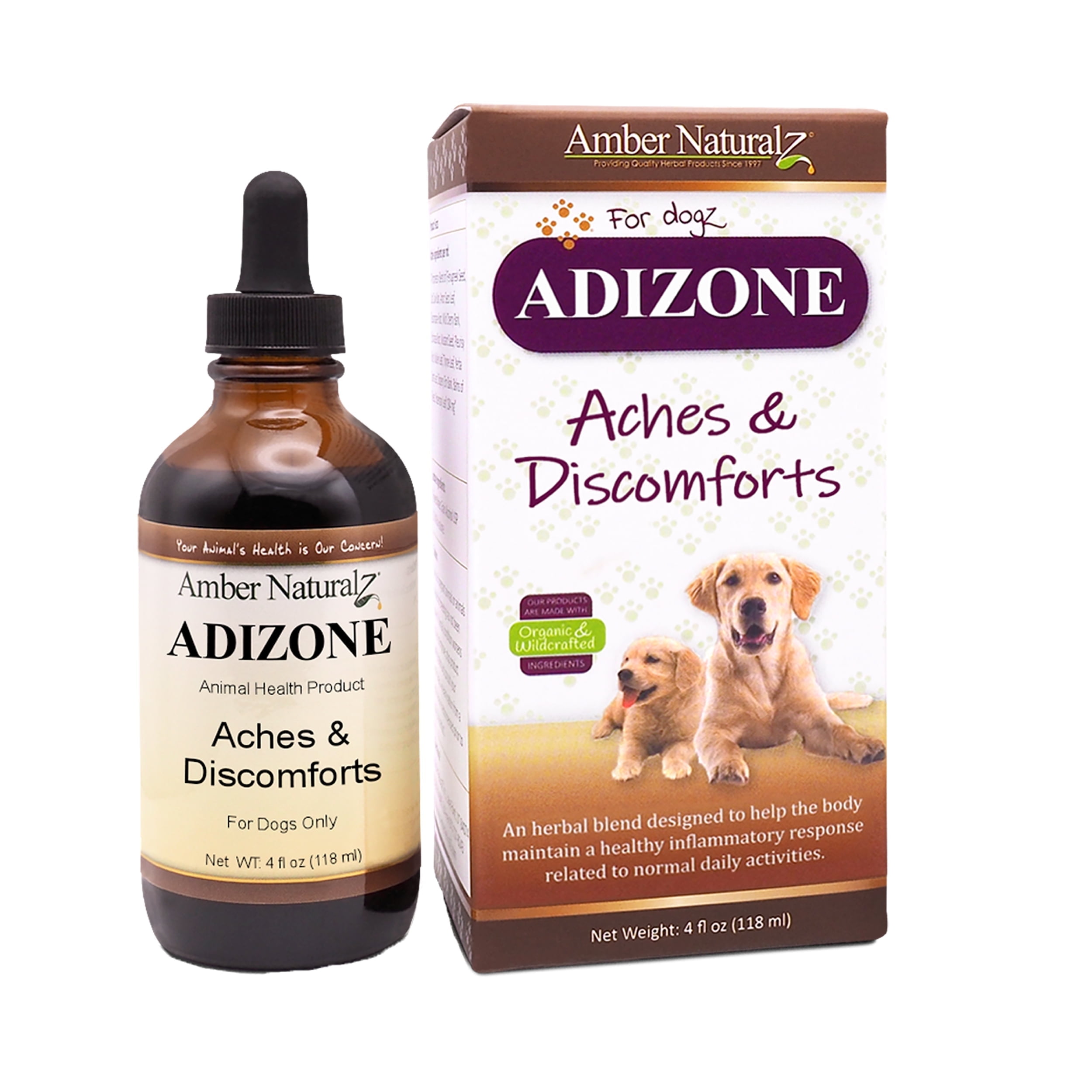 Amber NaturalZ Adizone for Dogs | Herbal Supplement for Mobility ...