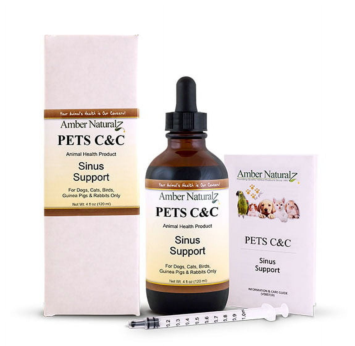 Amber NaturalZ Pet C&C Herbal Supplement for Dogs, Cats, Birds, Guinea Pigs, and Rabbits | Pet ...