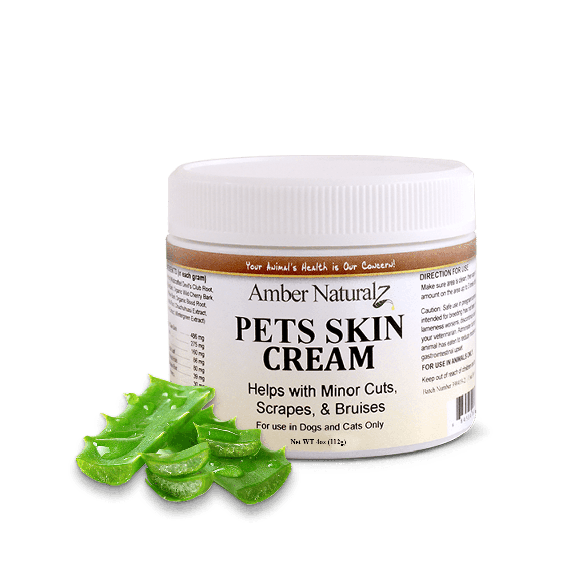 Amber NaturalZ Pets Skin Cream for Dogs and Cats | For Minor Cuts ...