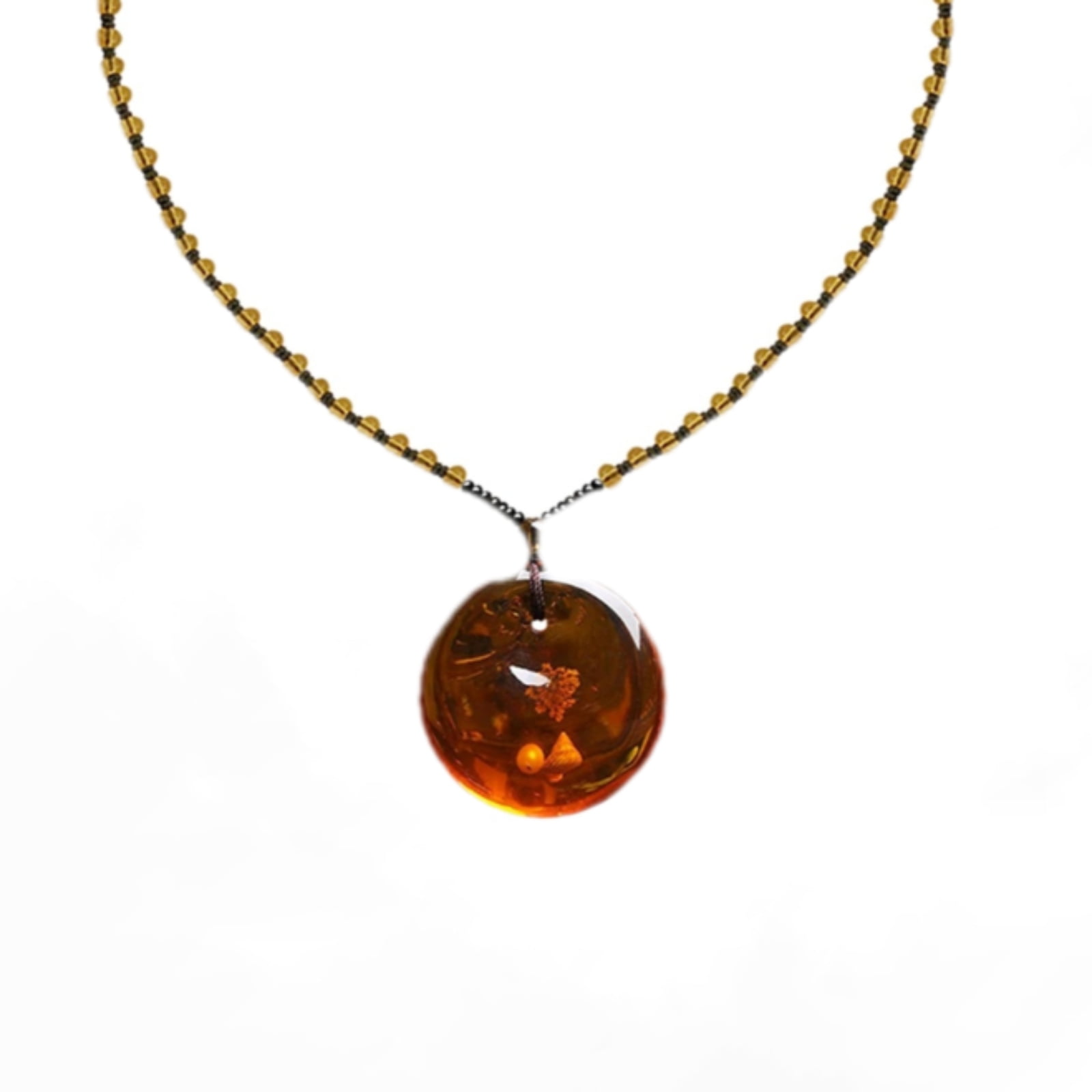 Amber Necklace (Honey Color) ,Party Wedding Jewelry Sweater Chain ...