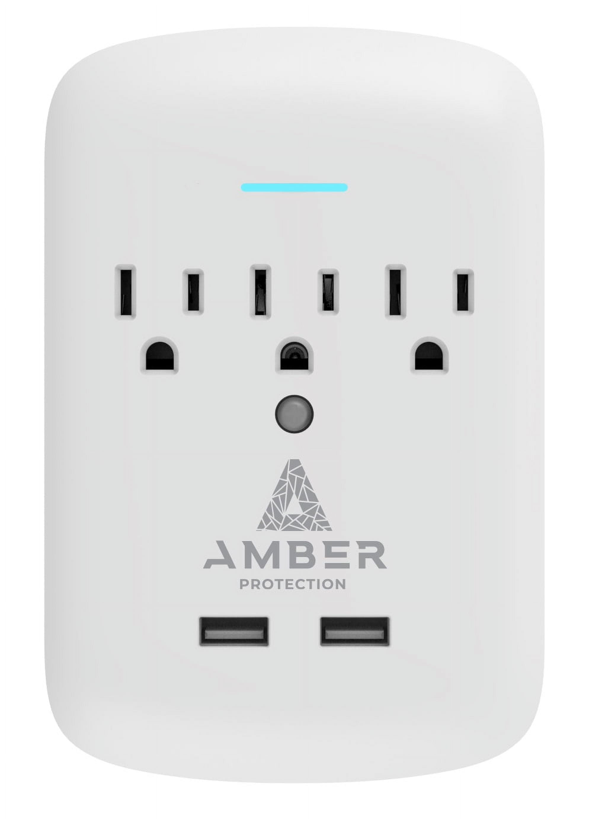 Amber Protection 3-OUTLET-SURGE Surge Protector (2024) - Walmart.com